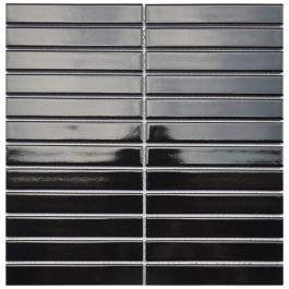 1X5.75 Matchstick Large Black Glossy